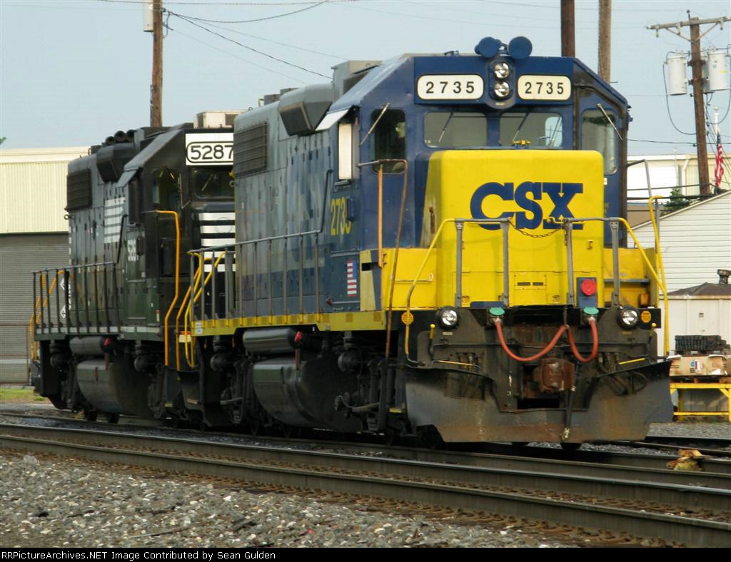 CSXT 2735 & NS 5287